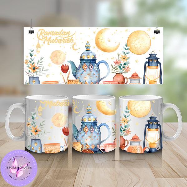 Personalised Ramadan Mubarak Mug | Teapot Design Islamic Gift ...