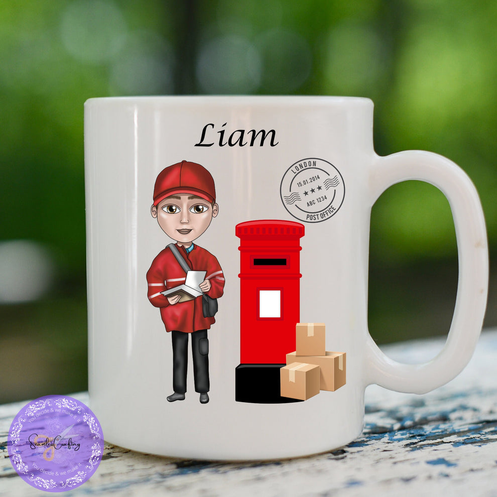 Personalised Postman/lady Mug Gift, Postie Gift, Postal Worker Mug Gif ...